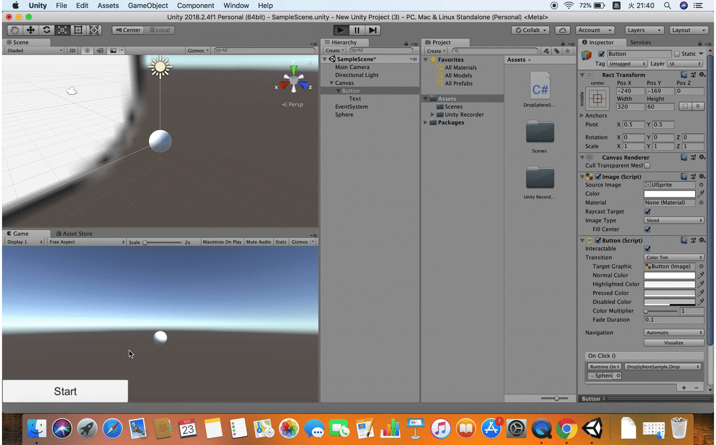 【Unity uGUI】ボタン(Button)の基本的な使い方を徹底解説！ – XR-Hub