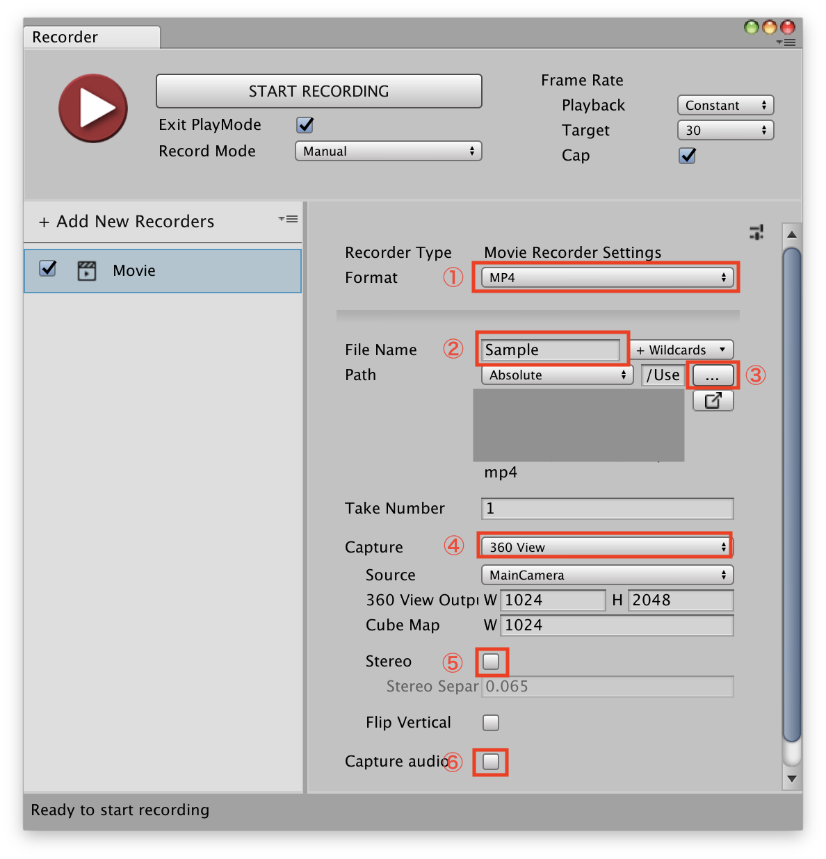 【Unity】Recorderを使用して360度動画を作成する手順 – XR-Hub