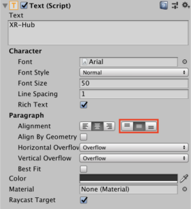 【Unity uGUI】テキスト(Text)を使いこなす基本設定の方法 – XR-Hub