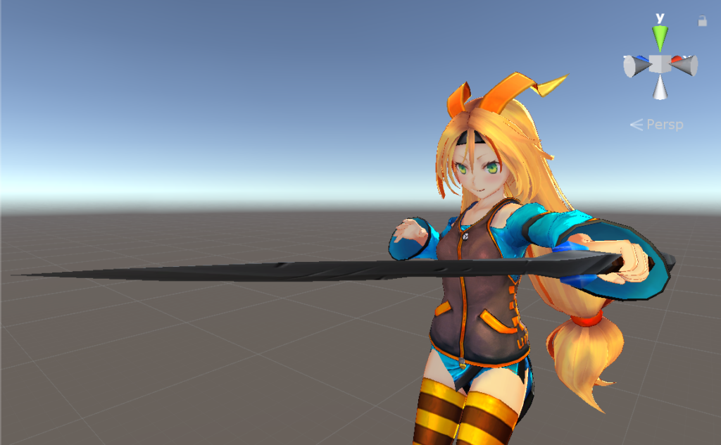 【Unity】アニメーションを用いてUnityちゃんに武器を持たせる手順 – XR-Hub