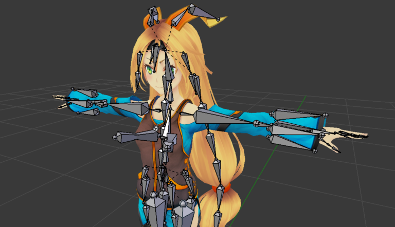 BlenderにインポートしたUnityちゃんに色をつけてエクスポートする – XR-Hub